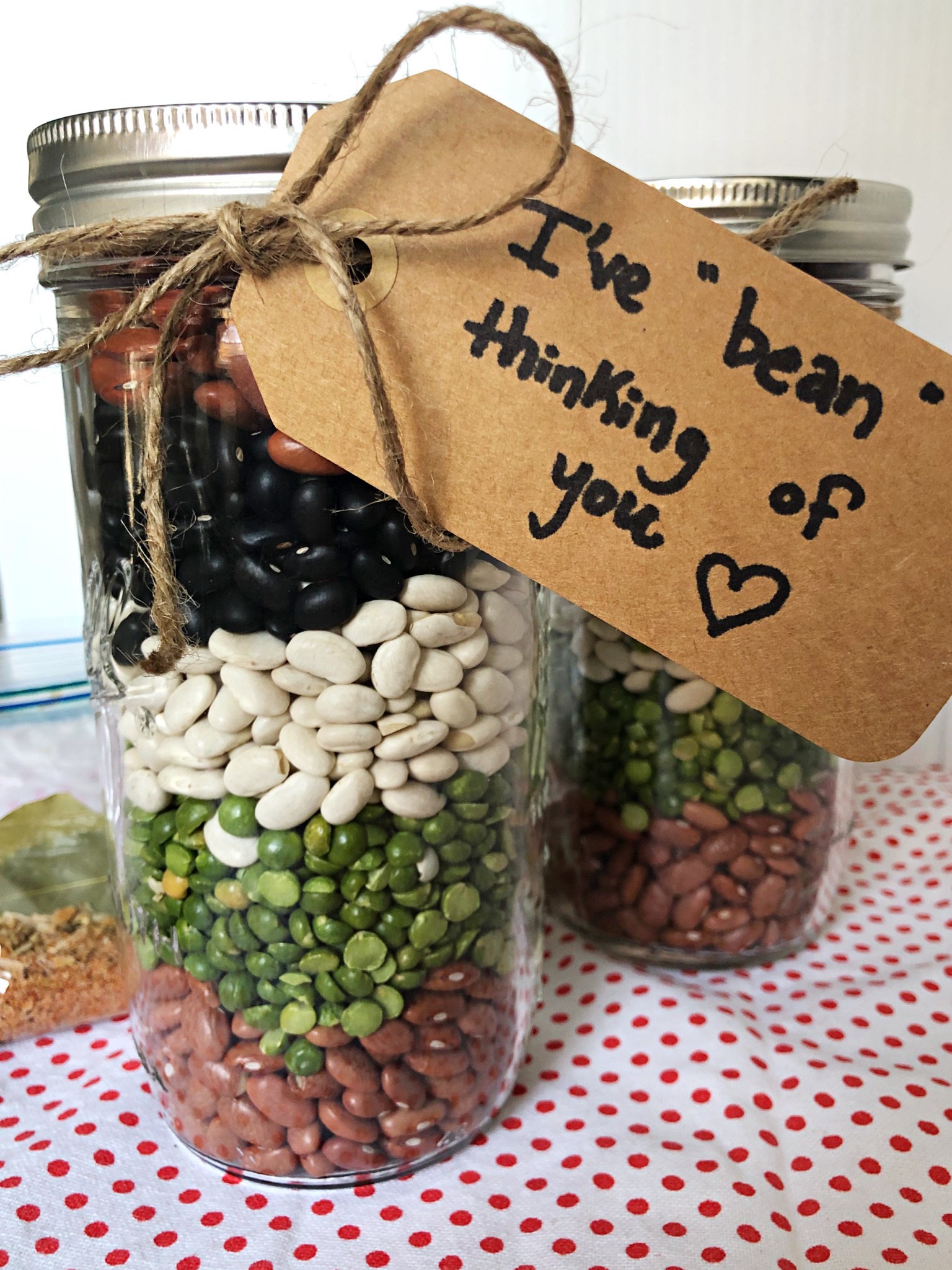 Vegetarian 5 Bean Soup Recipe DIY Jars